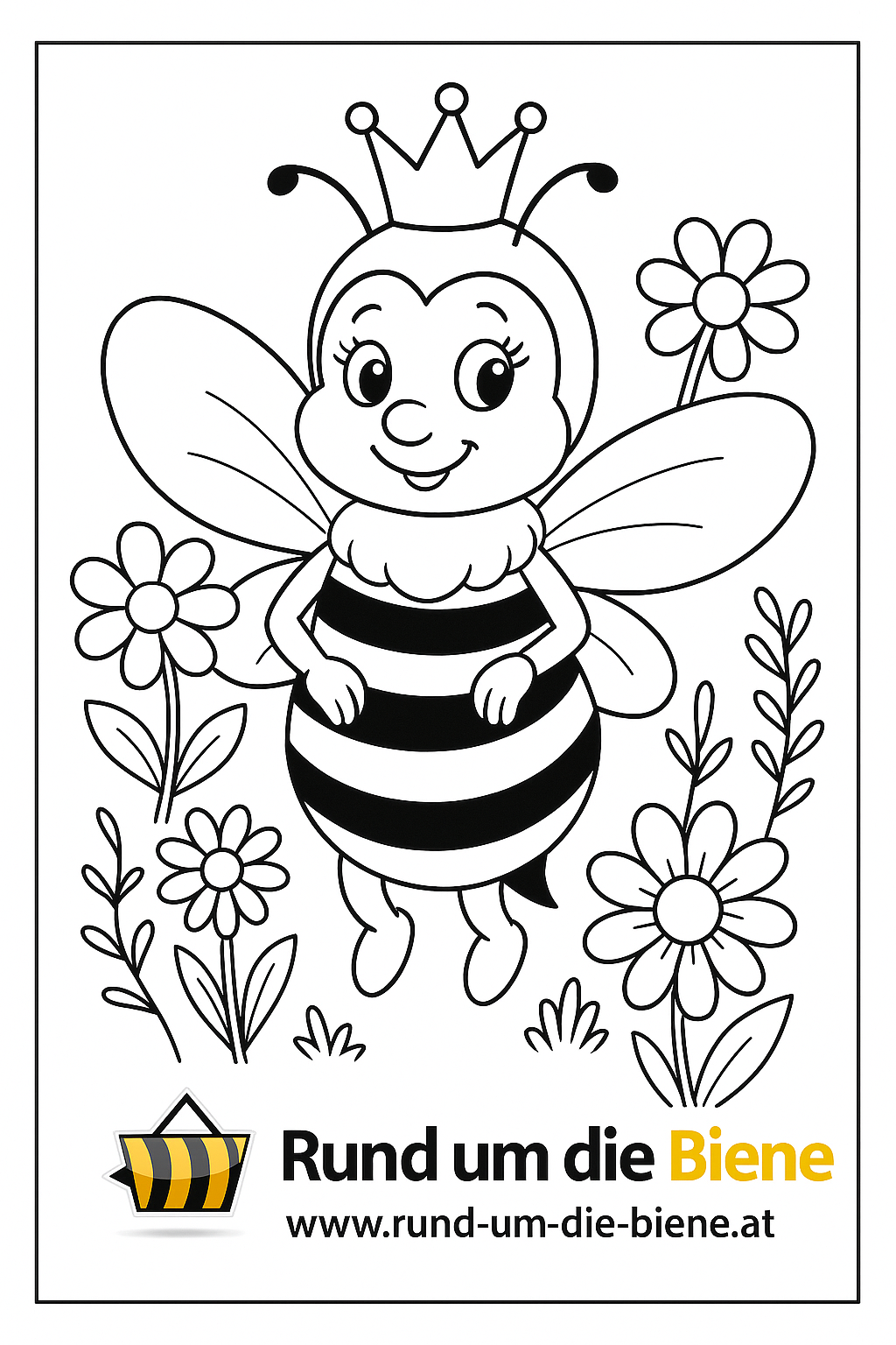 Ausmalbilder Bienen, Imker und Honig für Kinder | Rund um die Bienen