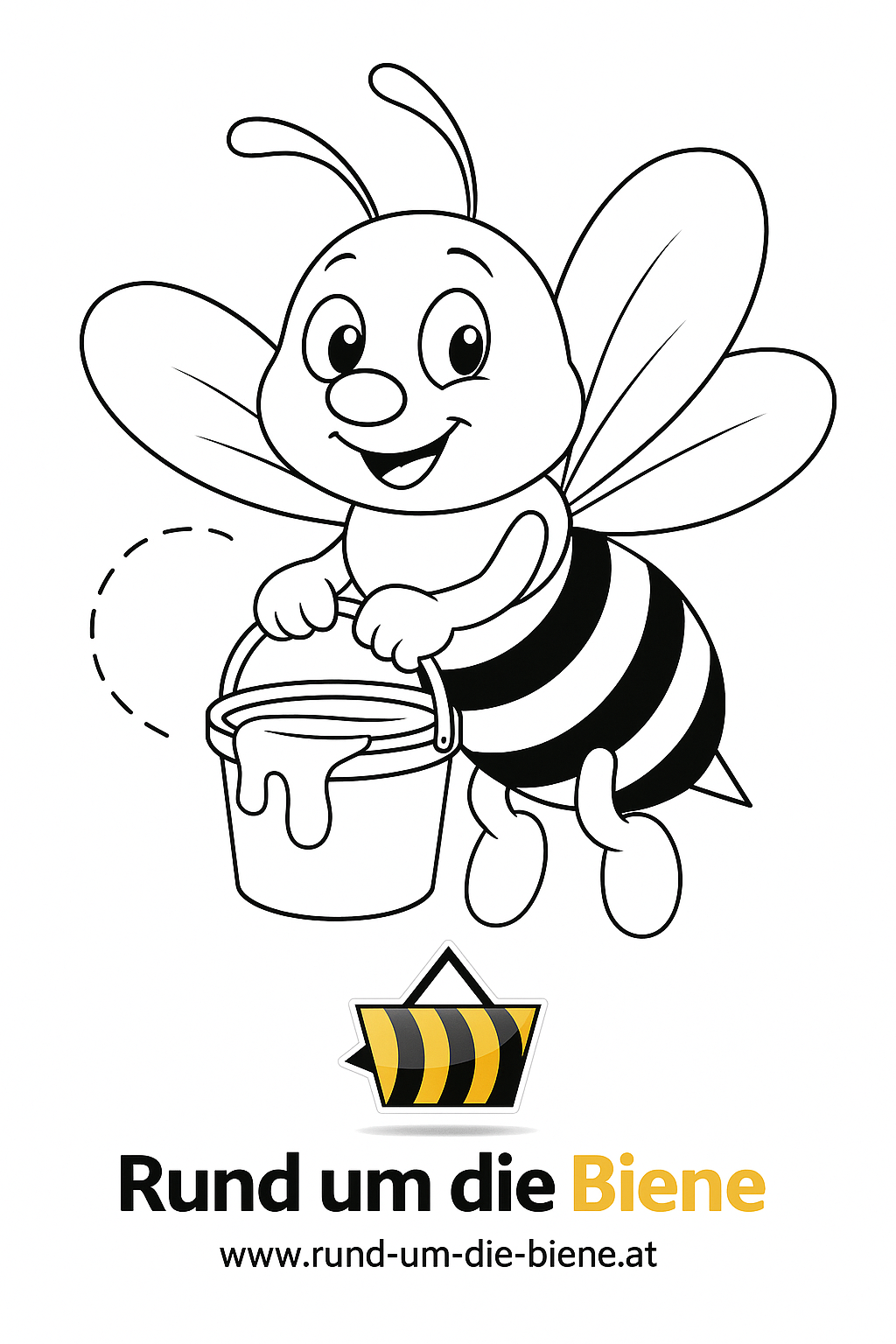 Ausmalbilder Bienen, Imker und Honig für Kinder | Rund um die Bienen